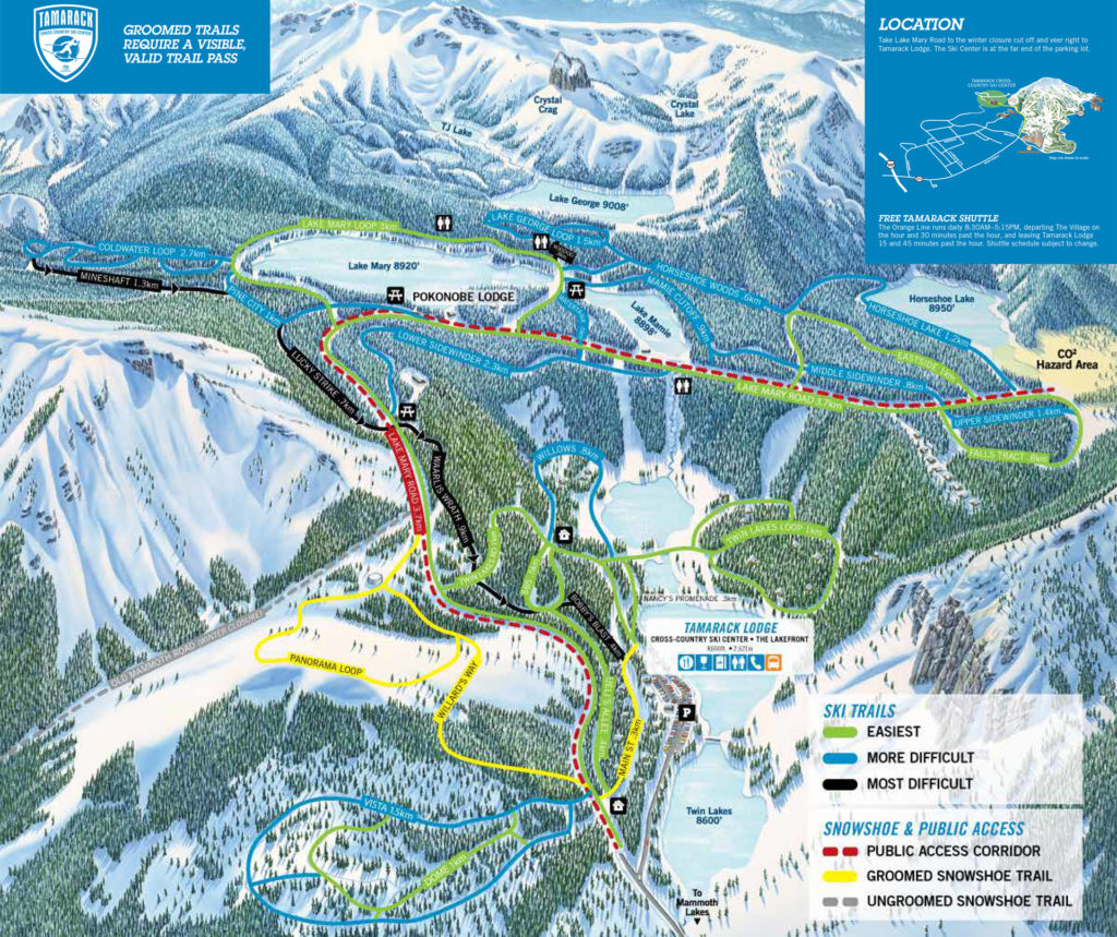 Mammoth Mountain Winter Trail Maps | ASO Mammoth
